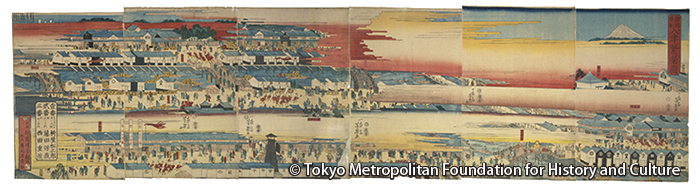 This model reproduces the prosperity of Shinkawa (Chuo-ku, Shinkawa, at ...